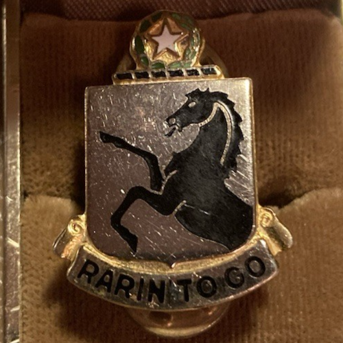 US Army 112th Armor Regiment Unit Crest RARIN TO GO Pin Made In U.S.A ...