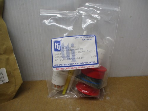 AERO MS3452W24-7SY MIL-DTL-5015 CIRCULAR 7 PIN CONNECTOR W/CRIMP PINS ...