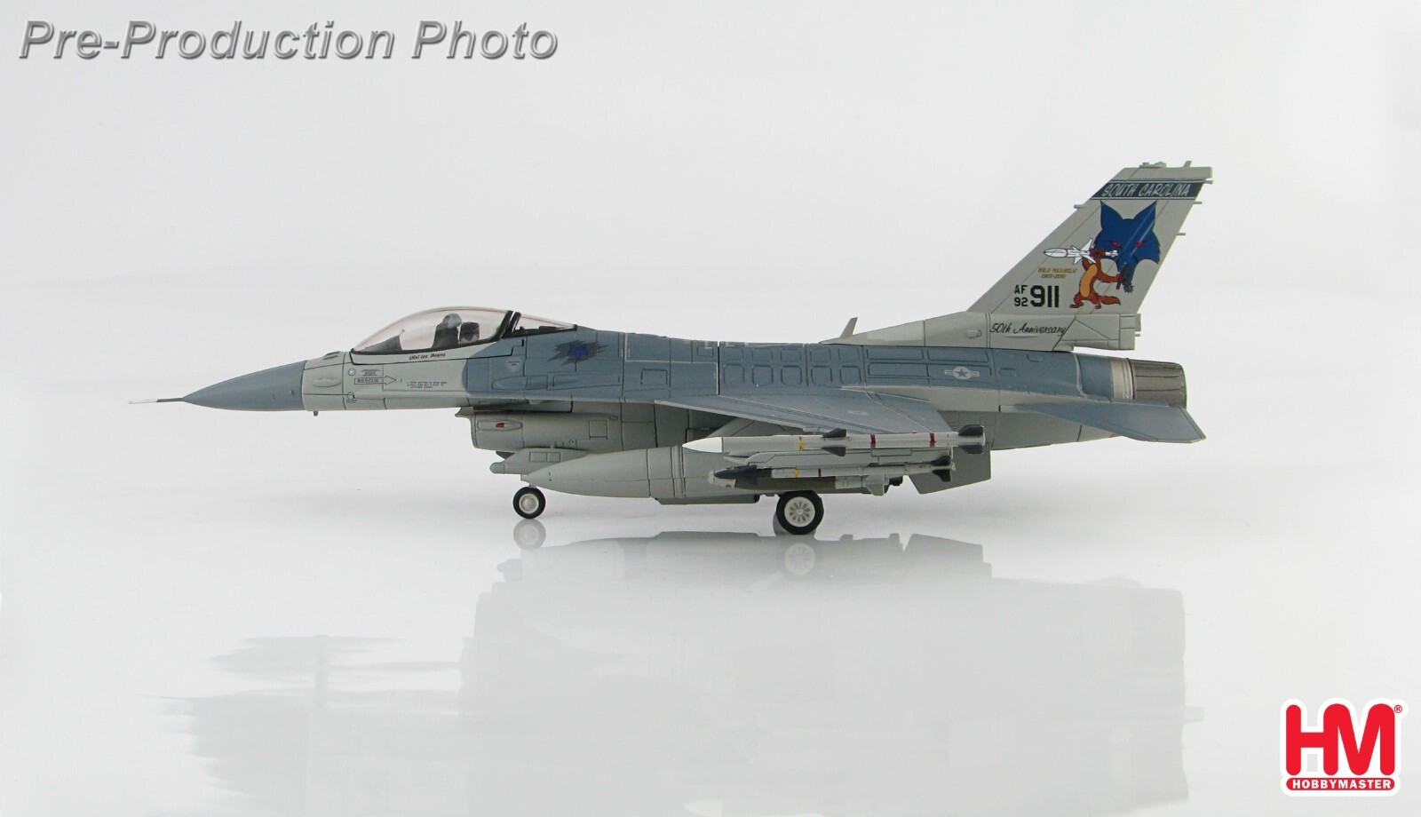 Hobby Master 1/72 HA3869 Lockheed F-16C USAF 157th FS SC ANG Swamp Fox ...