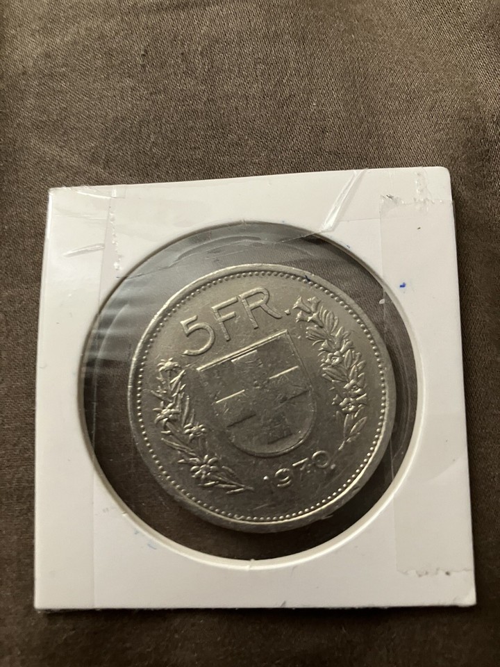 1970 Switzerland Swiss Five 5 Francs coin | eBay