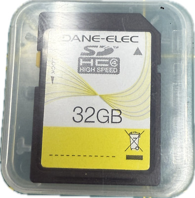 Dane-elec 32GB standard SD SECURE DIGITAL MEMORY CARD | eBay