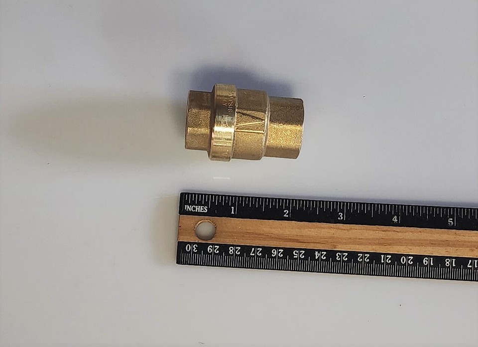 Check Valve 1/2" Brass Reznor/Clean Energy Waste Oil Furnaces Free ...
