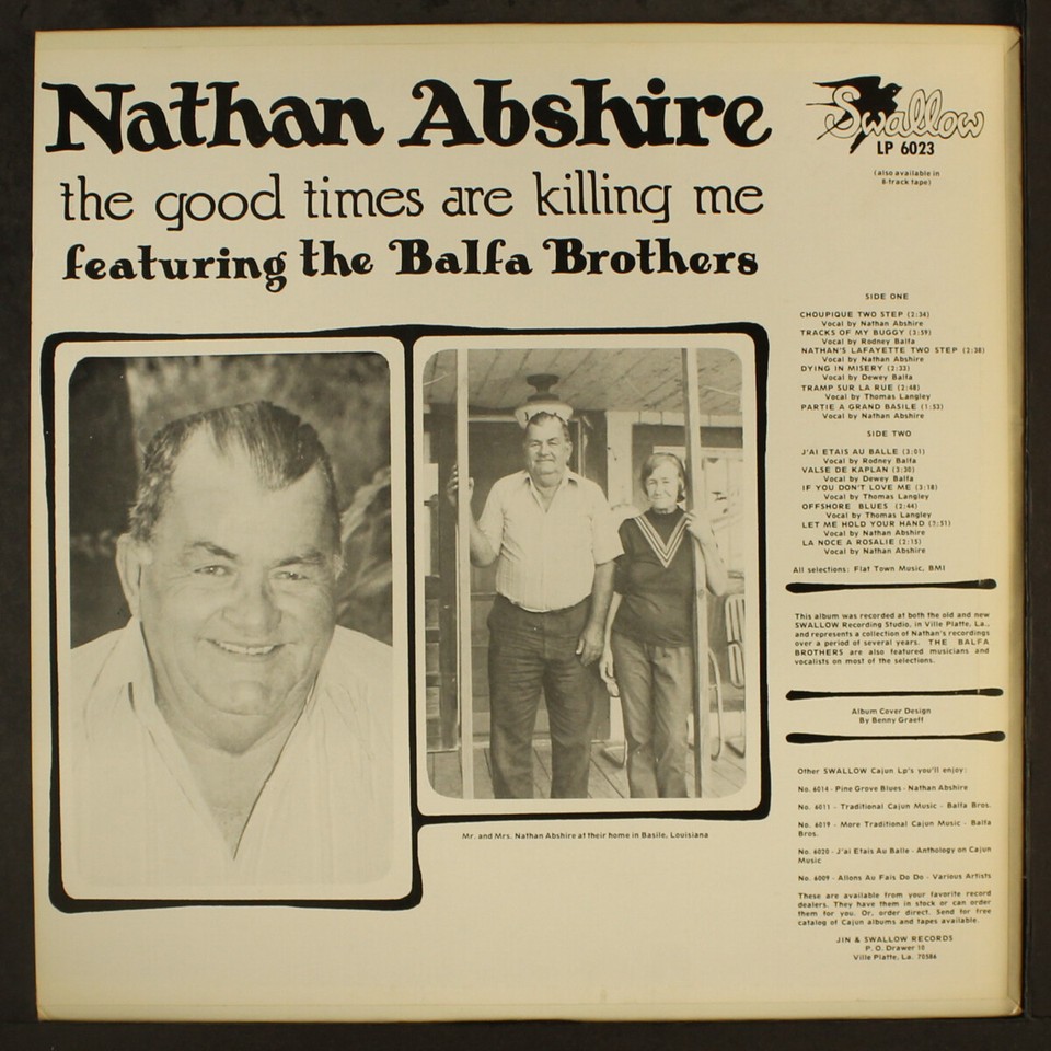 NATHAN ABSHIRE: the good times are killing me SWALLOW 12" LP 33 RPM | eBay