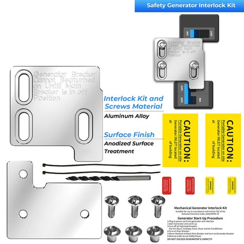 For Eaton/Cutler hammer BR Generator Interlock Kit 150&200 Amp Aluminum ...