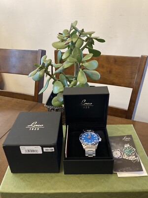 Laco La Paz Limited Edition Blue Dial / Stainless Steel Bracelet watch ...
