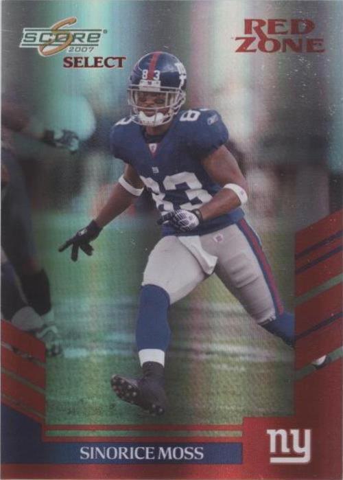 2007 Score Select - Sinorice Moss #15 Red Zone /30 for sale online | eBay