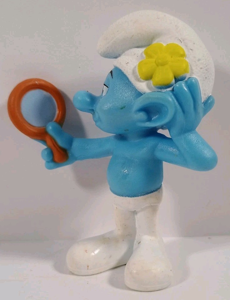 2011 Peyo Vanity Smurf Made For McDonald’s Happy Meal Small Kid Toy ...