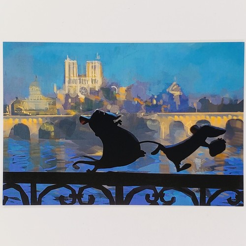 Ratatouille Postcard Remy Emile Disney Concept Art of Pixar Notre Dame ...