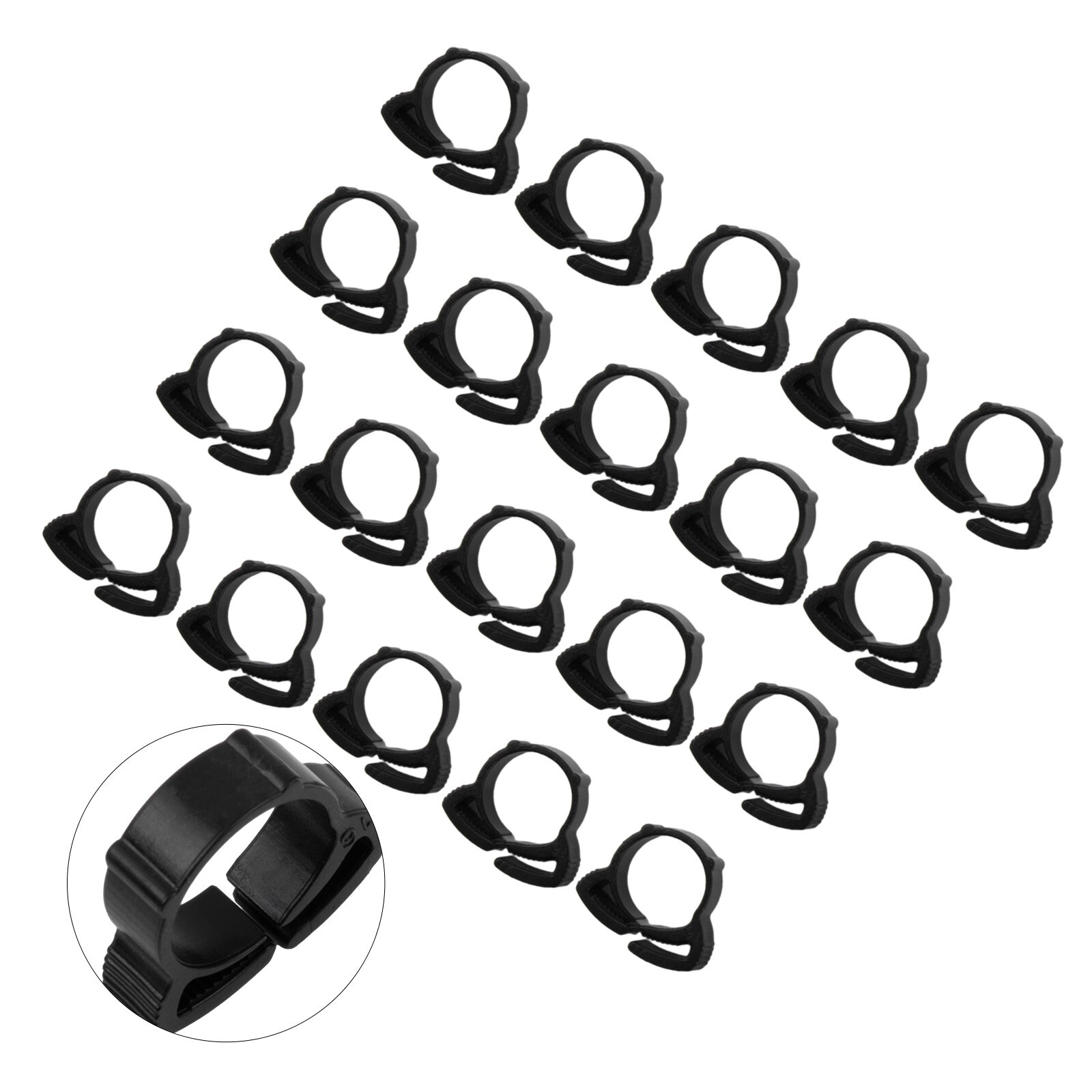 20pcs Clip Nylon Snap Fit Ratchet Clamps for Irrigation Easy and Tool ...