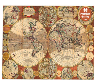 AMAZING PUZZLES 1000 Piece Jigsaw Puzzle 19x27in - Old World Map | eBay