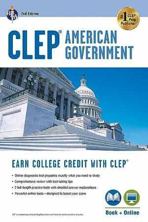 CLEP® American Government Book + - Paperback, by Jones Ph.D. Preston ...
