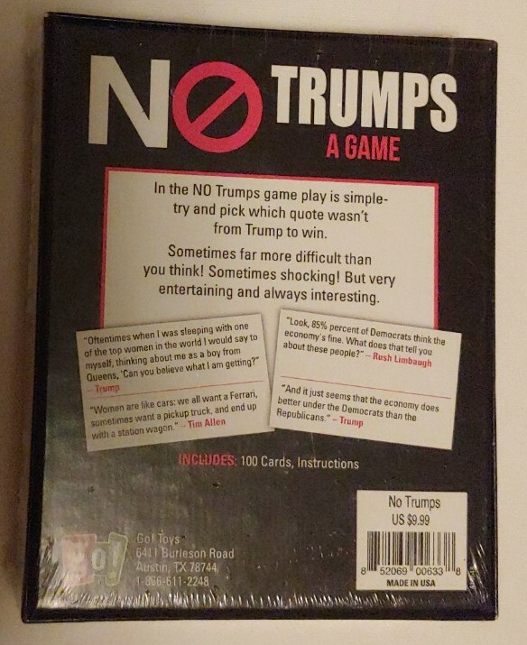No Trumps A Game Card Game by Cardinal Factory Sealed New | eBay