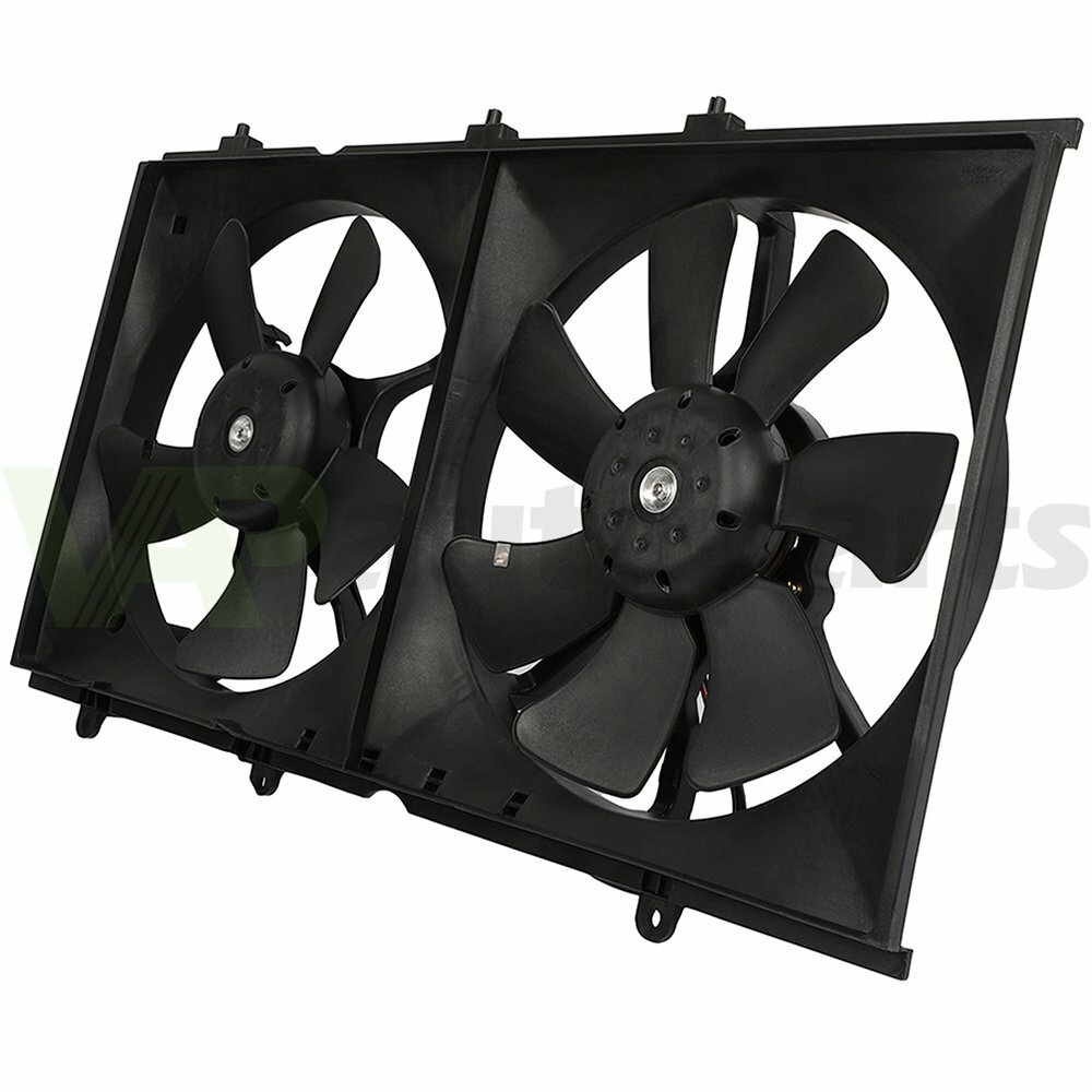 Radiator Condenser Cooling Fan Assembly For 2003 2004-2007 Mitsubishi ...