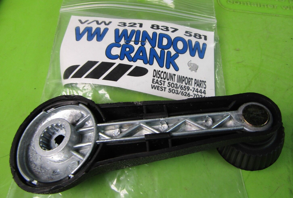 VW Black Window Crank VW BUG 1966-1972 GHIA VW p/n 321 837 581 NOS | eBay