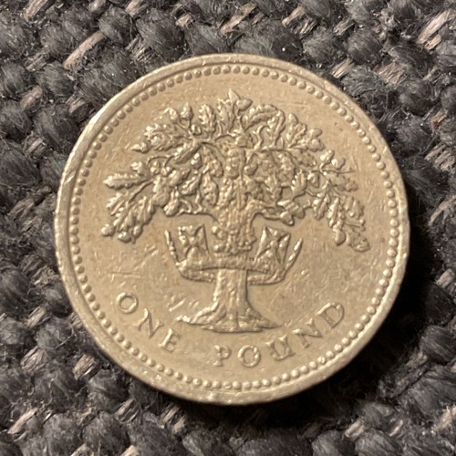 1987 UK 1 Pound Coin Queen Elizabeth, Oak Tree. | eBay