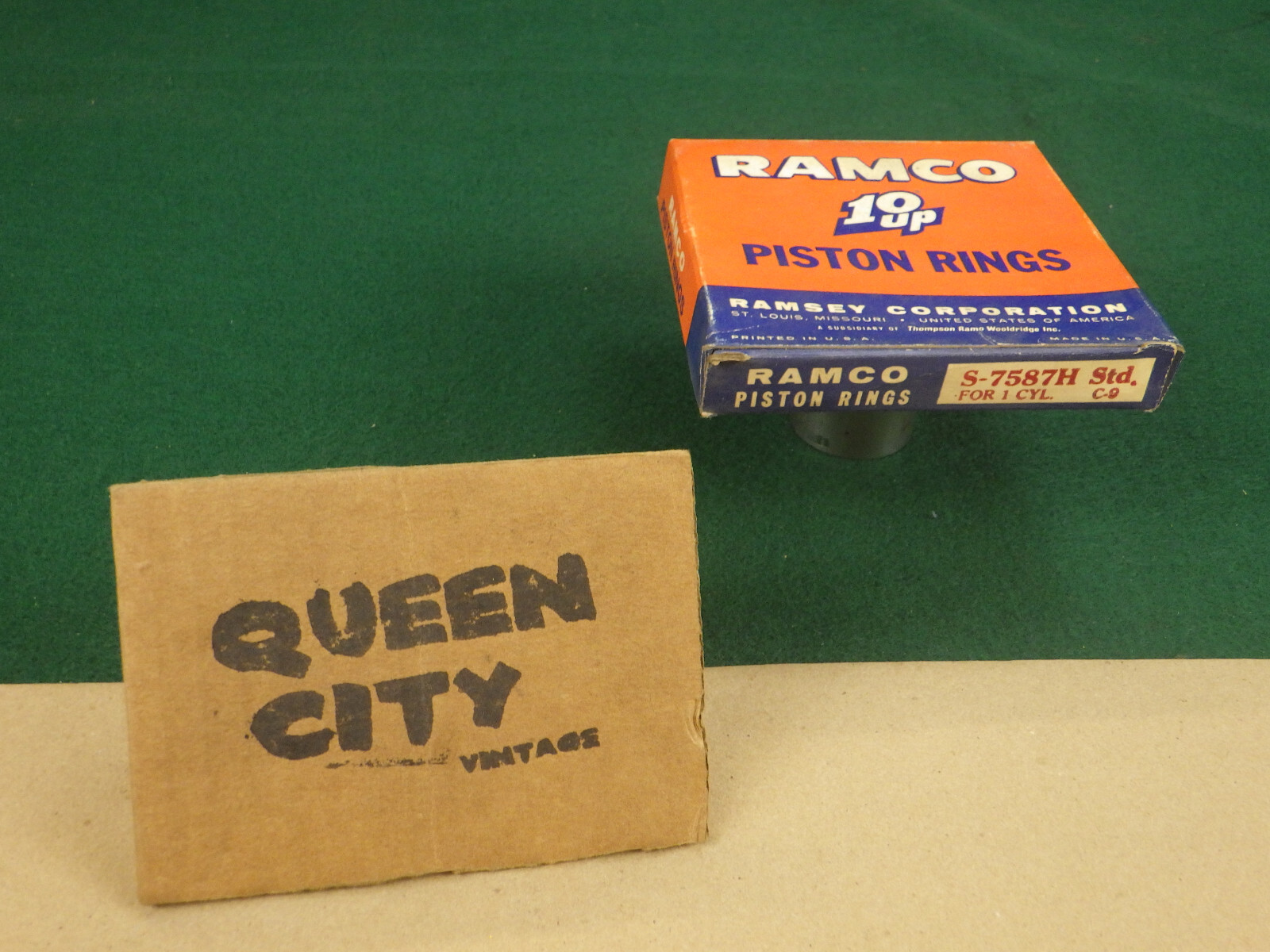 NOS Ramco Piston Ring set S-7587H STD single cylinder Vintage engine | eBay