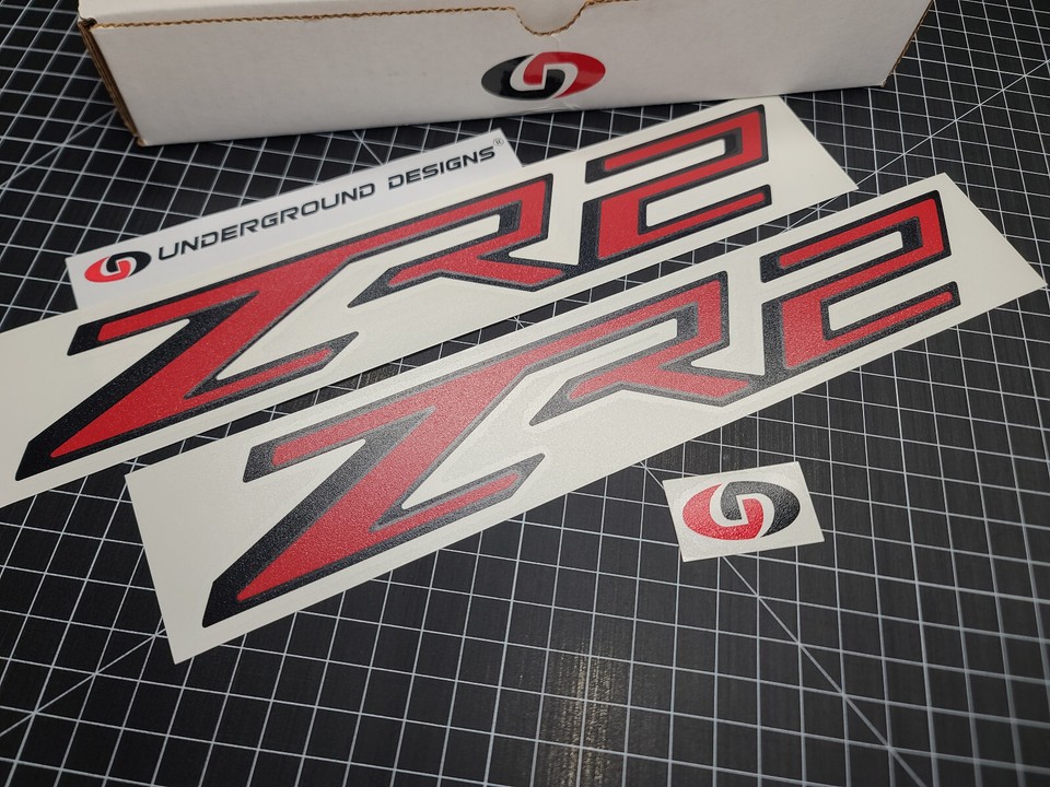 ZR2 Decals (2pk) Custom Off Road Truck Bedside Stickers 15-25 Silverado ...
