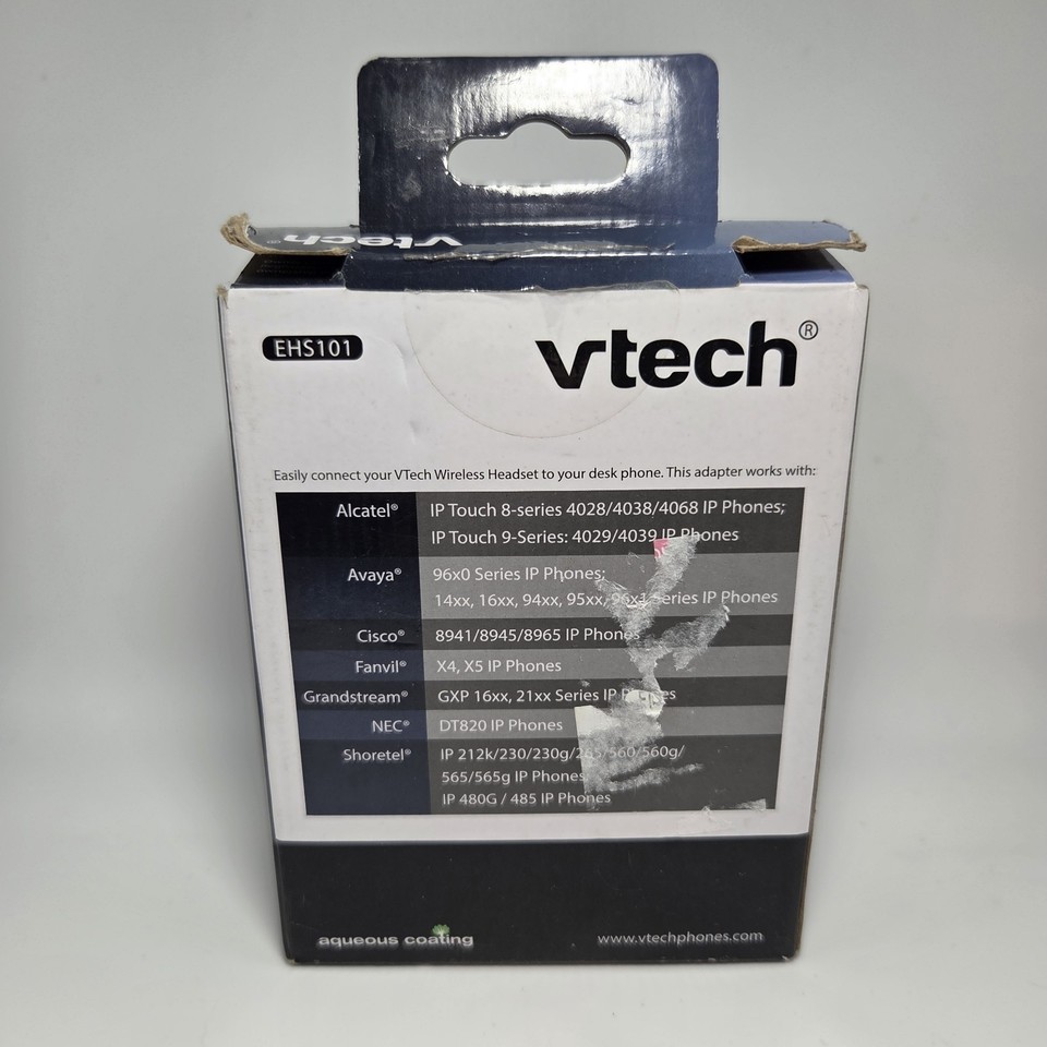 Vtech Wireless Headset Adapter EHS101 Shortel Avaya Cisco Fanvil NEC ...