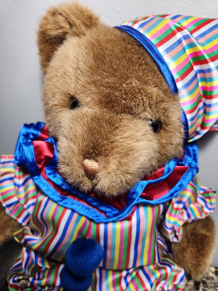 Vintage Eaton Toronto 1985 Teddy Bear Satin Clown Suit Best Friends 15 ...