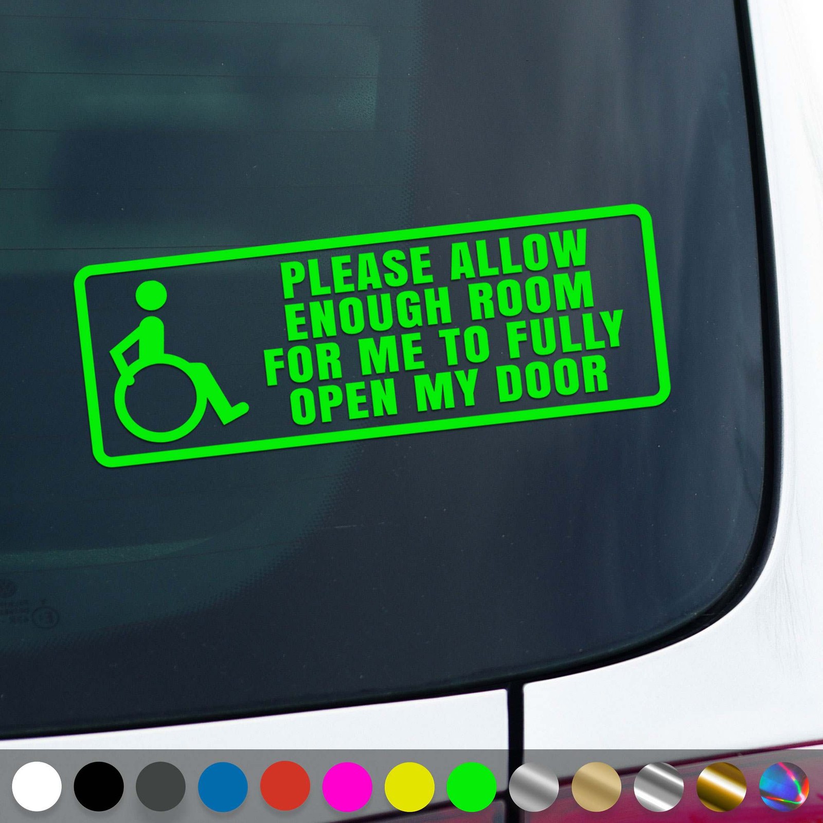 Wheelchair Decal Handicap Severely Disabled Ramp Sticker Car Truck Gift ...