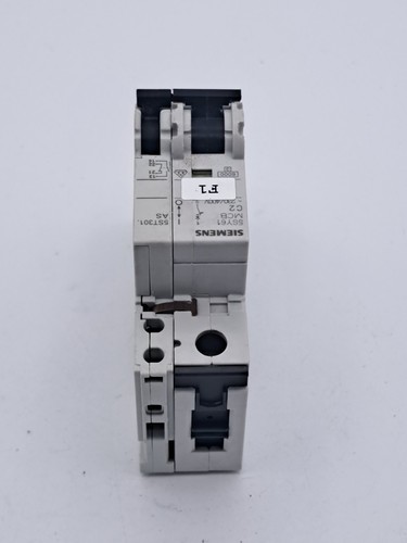 Siemens 5SY61 MCB C2 Single Pole Circuit Breaker W/ 5ST301 AS Auxiliary ...