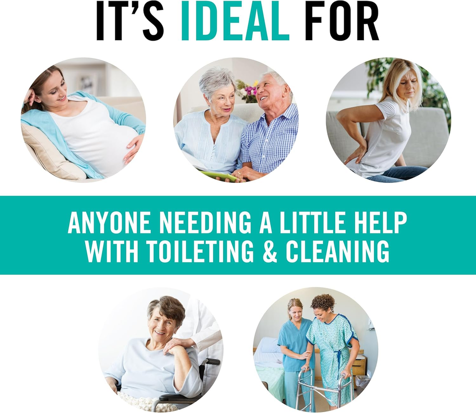 Toilet Aid - Personal Bottom Wiping Tool, Bathroom Mobility Aid for ...