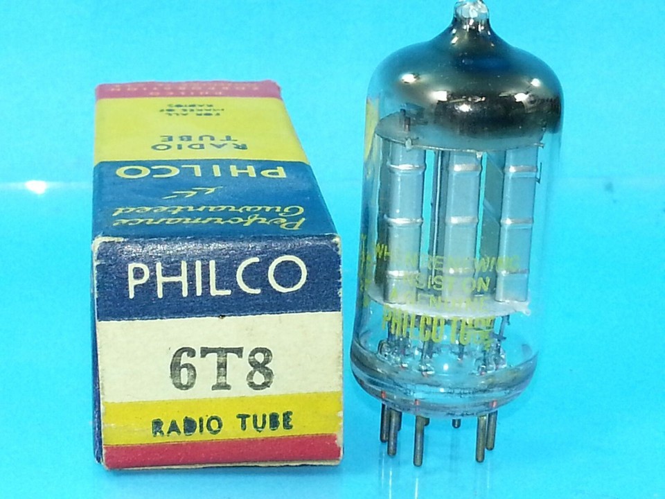 PHILCO 6T8 A EABC 80 6AK8 TUBE NOS NIB Valvola Röhre Valve SINGLE | eBay