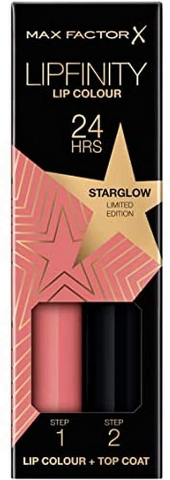 MAX FACTOR Lipfinity 2 Step Lip Colour + Top Coat 24Hrs Lip Tint ...