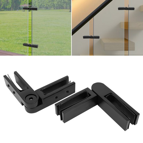 2pc Glass Clamp 90°-180° Adjustable Angle Indoor Outdoor Glass Clamp ...