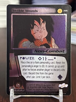 DBZ Dragon Ball Z FOIL Terrible Wounds 208 CCG Unlimited Saiyan Saga HP ...