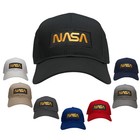 NASA Worm Gold Text Embroidered Iron On Patch Snapback Baseball Cap | eBay