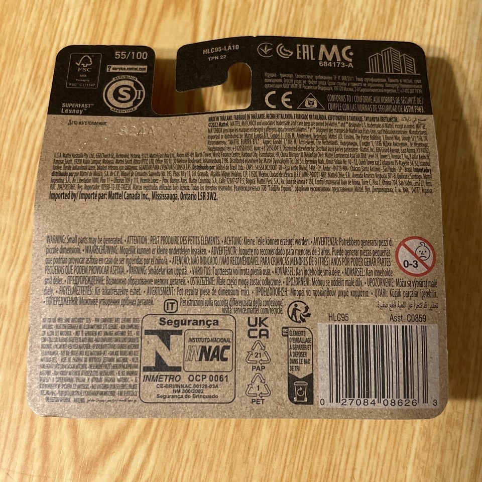 2023 MATCHBOX ROAD STRIPE KING MBX METRO 55/100 BLUE CONSTRUCTION SHORT ...