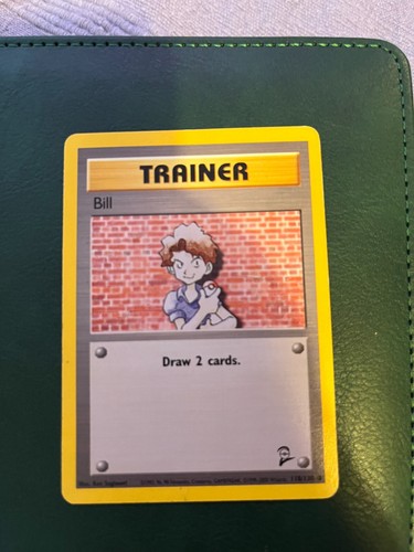 Pokemon TCG Bill Trainer 118/130 Base Set 2 WOTC 2000 Uncommon card ...