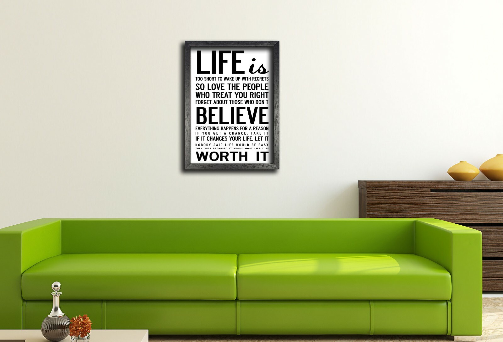 Inspirational Life Is Too Short Quote Believe Motivation Determination ...