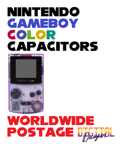 Nintendo Gameboy Color Replacement Capacitors / 3 x SMD Caps / Repair ...