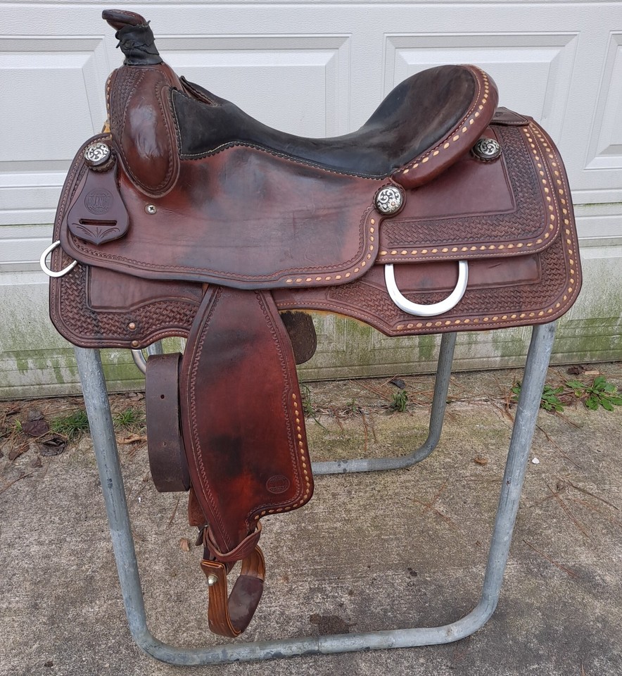 16"-17" Blanco Ranch Reining Saddle, Elite, Silver Mesa, Don Orrell ...