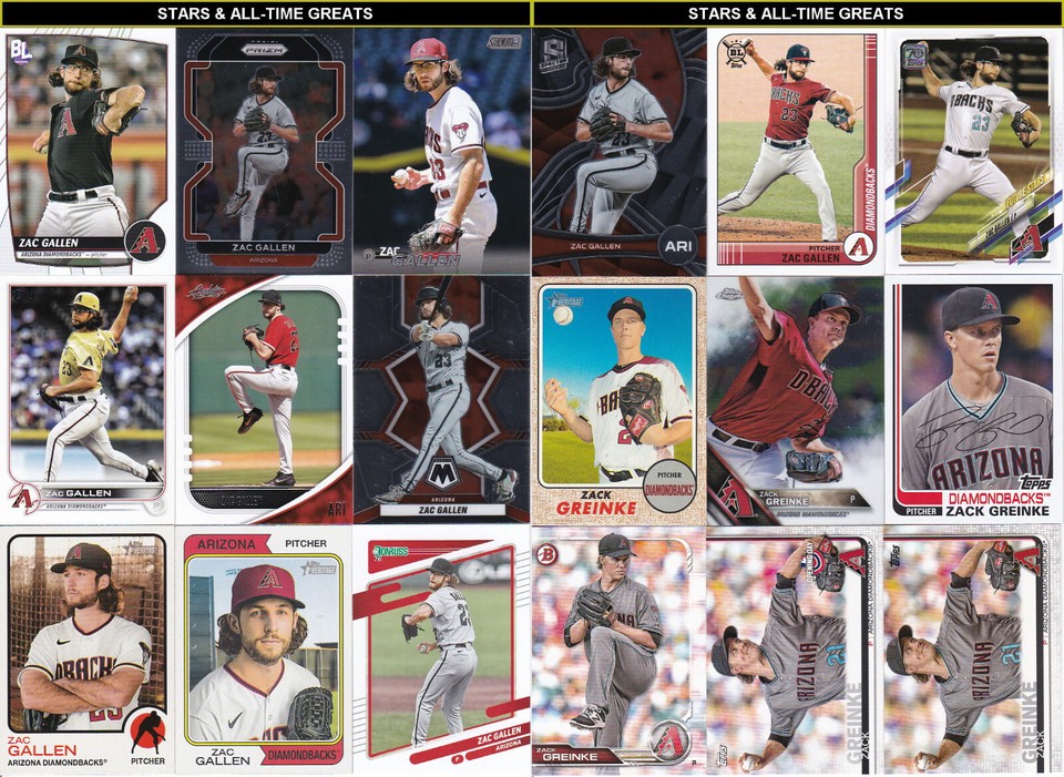Huge lot of 925 Arizona Diamondbacks cards including inserts, rookies ...