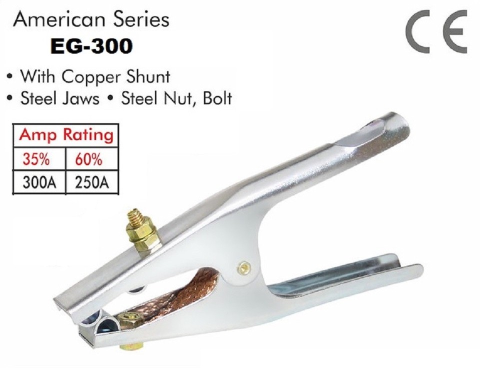 Ground Clamp Compatible with Tweco EG-300 Plated Steel Welding Ground ...