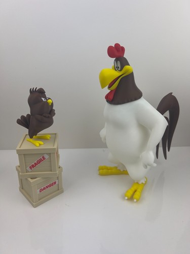 Looney Tunes Henery Hawk & Foghorn Leghorn Vinyl Figure Set ,Cartoon ...