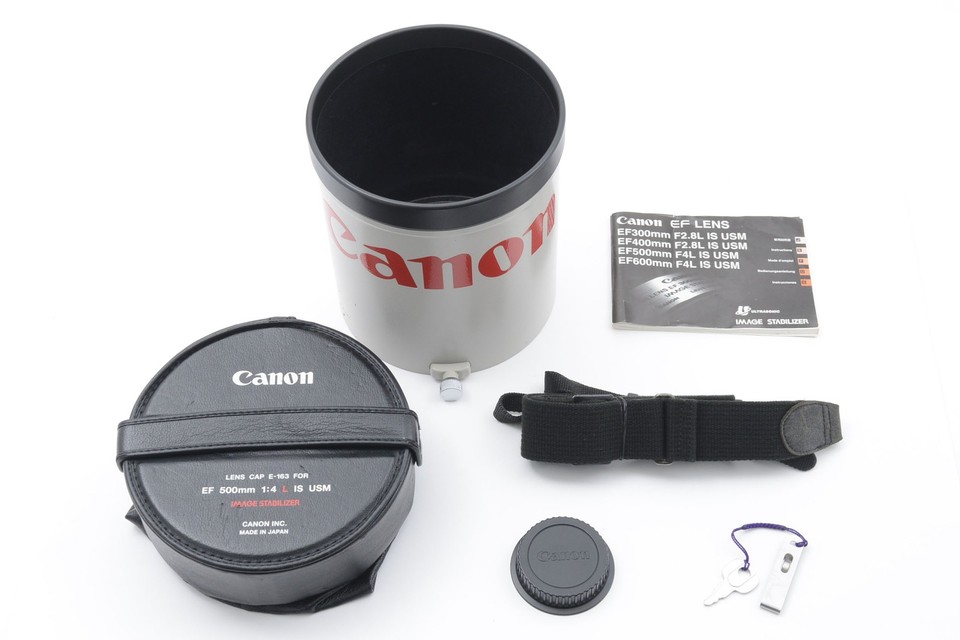 [ MINT ] Canon EF 500mm f/4 L IS USM IMAGE STABILIZER w/Trunk Key From ...