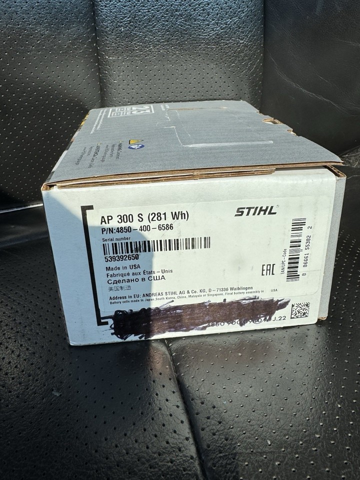 STIHL AP 300 S LITHIUM-ION BATTERY 36 VOLT NEW Part # 4850 400 6586 NEW ...