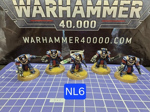 40k 30k Night Lords Terminators x5 Pro Painted Chaos Space Marines ...