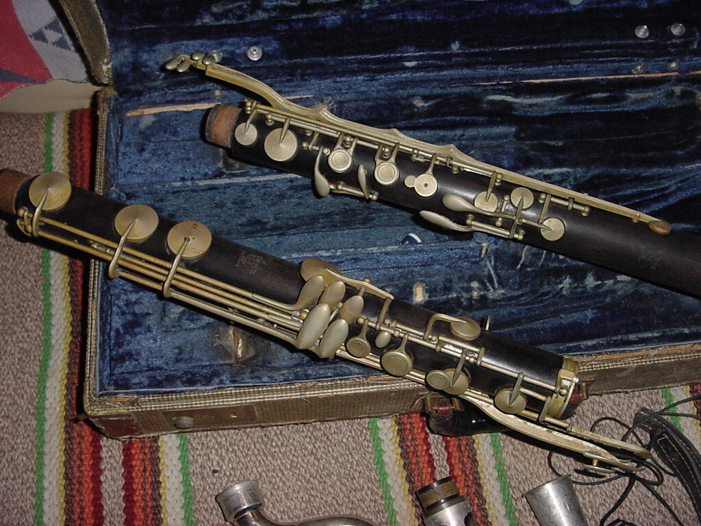 VINTAGE LINTON WOOD BASS CLARINET MID CENTURY PARIS USA FRANCE | eBay