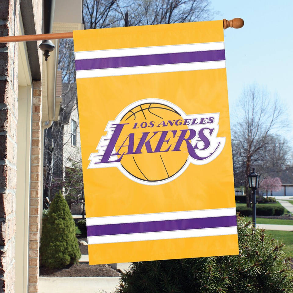 Los Angeles Lakers House Banner Flag PREMIUM Outdoor DOUBLE SIDED ...