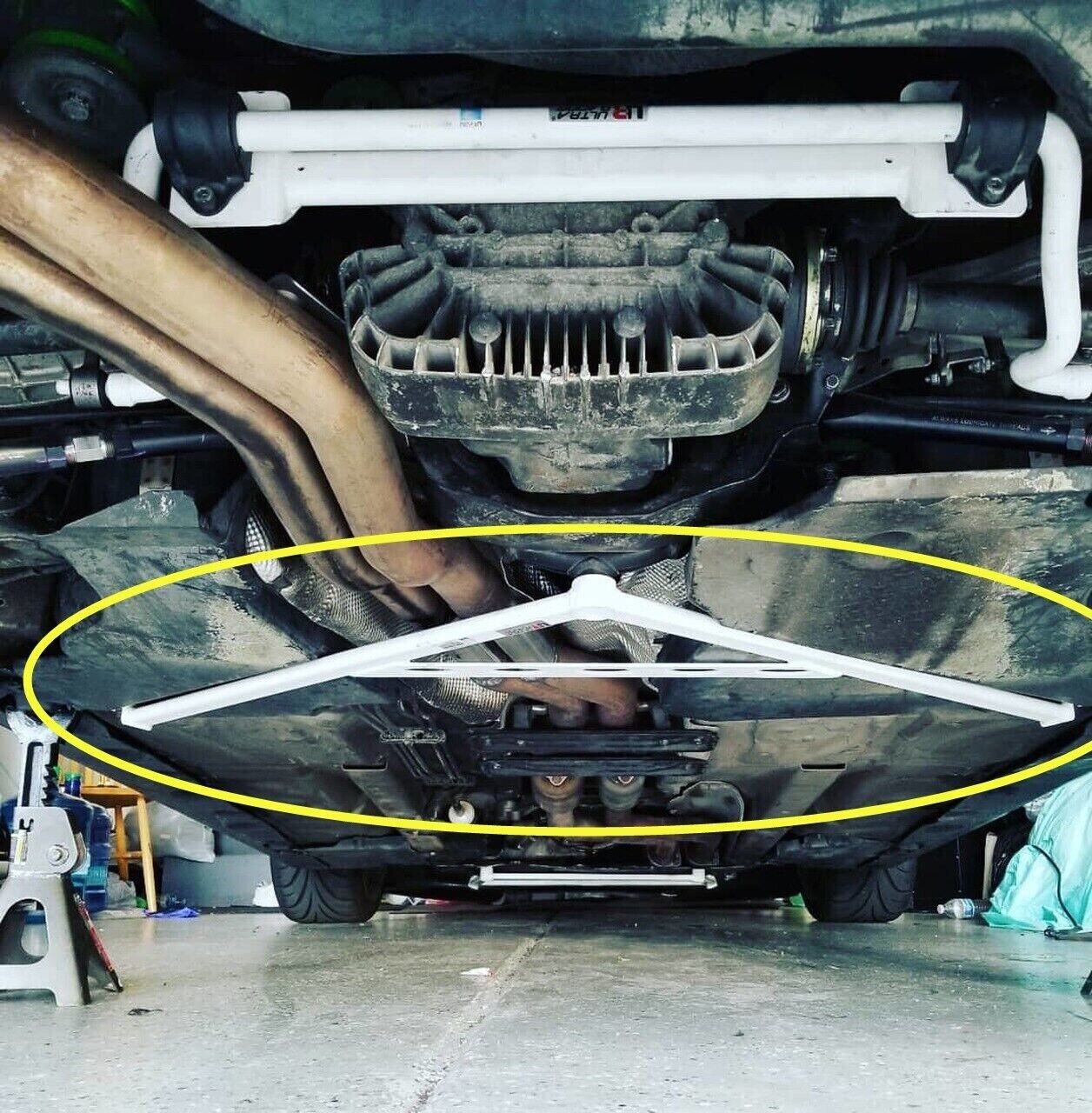 Rear Lower Differential Subframe Bar for 2000-2006 BMW E46 M3 3.2 2WD ...