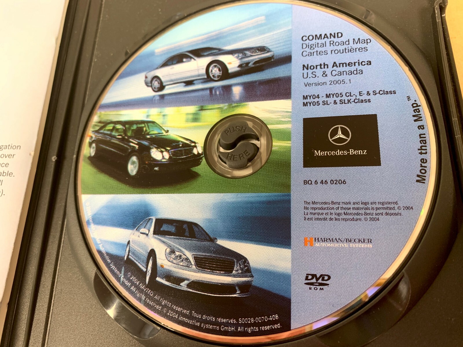 MERCEDES-BENZ Navigation DVD for Comand w/ Case BQ 6 46 0209 (CL S E SL ...