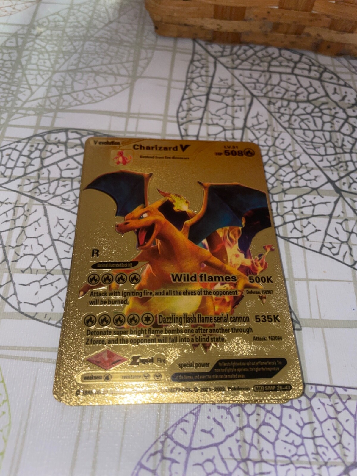 Mint Dazzling Flash Charizard V Gold Foil Pokémon Card LV. 91 HP 508 | eBay