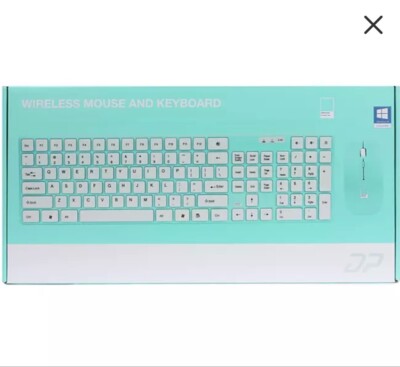 NEW Pantone Wireless Mouse & Keyboard Combo Set 2.4GHz Full Size ...