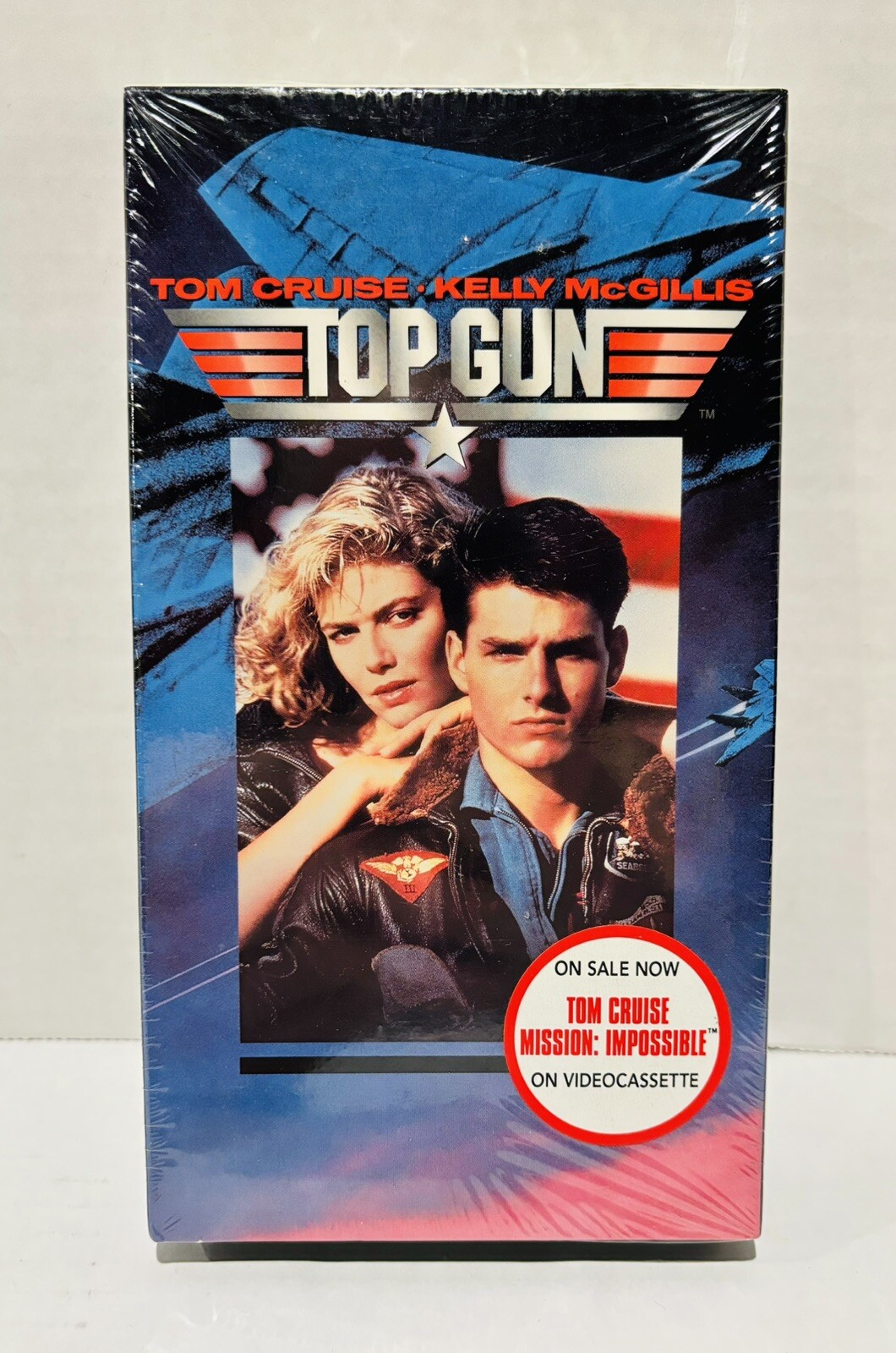 Top Gun (1996 VHS) Factory Sealed Paramount Watermark Tom Cruise Pilot ...