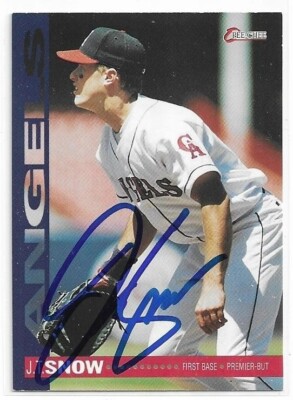 J.T. SNOW Autographed Signed 1994 OPC card #55 California Angels COA | eBay